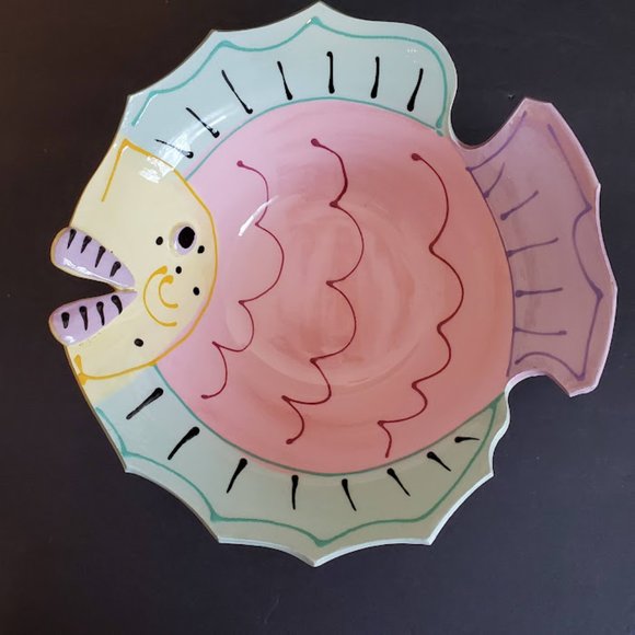 Susan Painter Pottery | Dining | Vtg Susan Painter Pottery Tropical ...